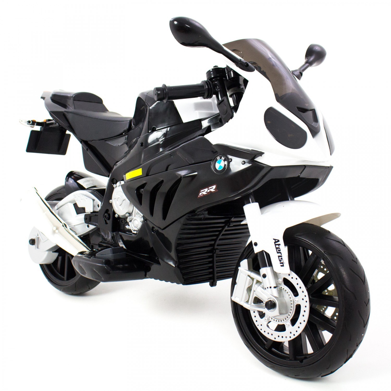 BMW S1000 kindermotor 12V zwart/wit – DeKinderen Auto